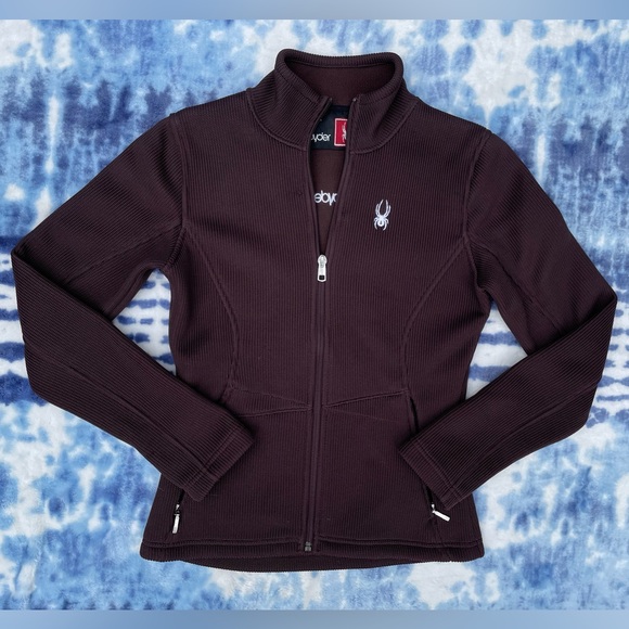 Spyder | Jackets & Coats | Chocolate Brown Spyder Core Fleece Lined ...
